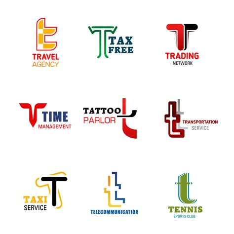 Brand identity and business company T letters 16166698 Vector Art at ...