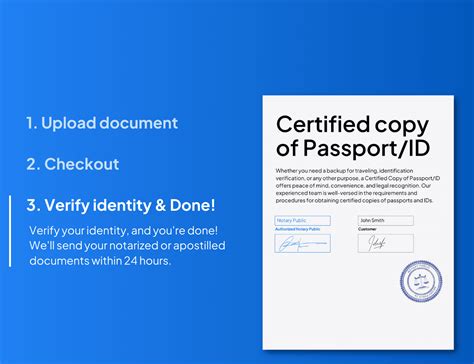 Certified Copy Of Passport Id Notary Public Apostille