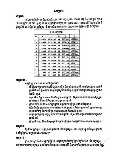 រាជរដ្ឋាភិបាលចេញ អនុក្រឹត្យស្ដីពីការបង្កើតតំបន់ប្រើប្រាស់ច្រើនយ៉ាងបឹងយក្ខឡោម សារព័ត៌មាន នគរវត្ត