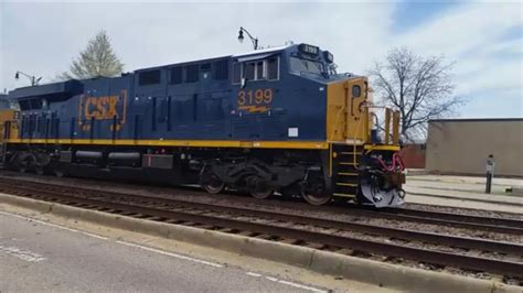CSXT BRAND NEW ES AH ES DC Leads Q W A Long Train In Fay NC YouTube