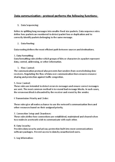 Data Communications Protocol Definition At Deidra Mckoy Blog