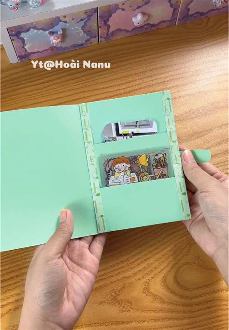 Hướng Dẫn Làm Sổ đựng Stickers Bằng Bìa Các Tông Tiktok