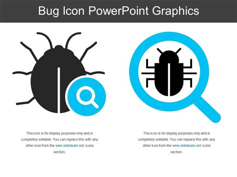 Bug Icon Powerpoint Graphics Powerpoint Slide Images Ppt Design