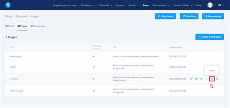 how to create a blog page help pages