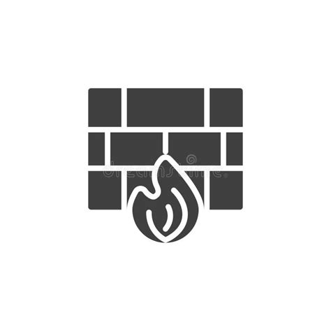 Firewall Vector Icon Stock Illustration Illustration Of Brick 318004393