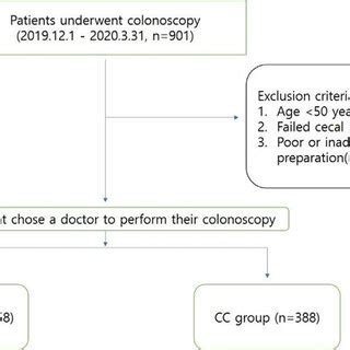 Flow Chart Of The Participants CC Conventional Colonoscopy CWP Download Scientific