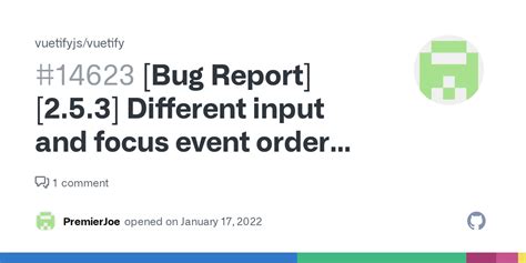 Bug Report 253 Different Input And Focus Event Order For