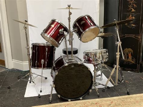 8 Piece Drum Set In Fabulous Condition