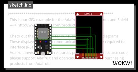 Tft Testing Wokwi Arduino And Esp32 Simulator