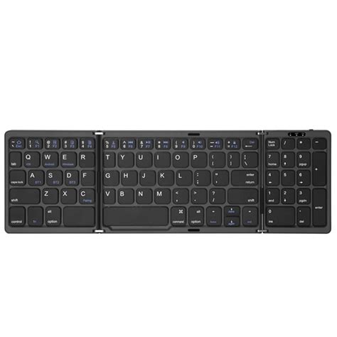 Mini Portable Folding Keyboard Thin Wireless Bt Number Keypad For Mac