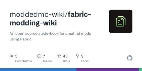 Github Moddedmc Wikifabric Modding Wiki An Open Source Guide Book
