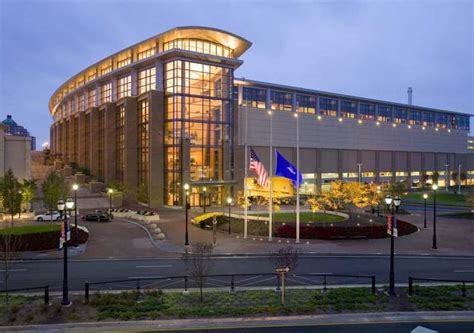 Convention Center And Parking Retro World Expo