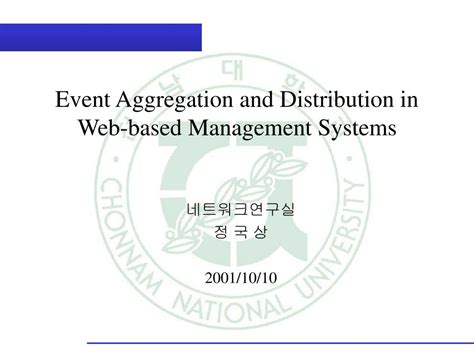 Ppt Event Aggregation And Distribution In Web Based Management