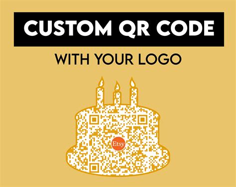 custom qr code in a birthday cake shape customized qr code generator