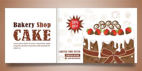 Cake Banner Design 43628770 Vector Art At Vecteezy