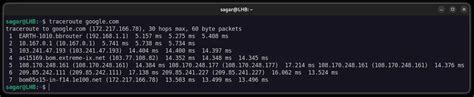 Traceroute Command Examples In Linux