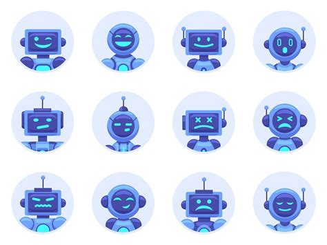 Chat Bot Avatars Robotic Digital Assistant Avatar Computer Online