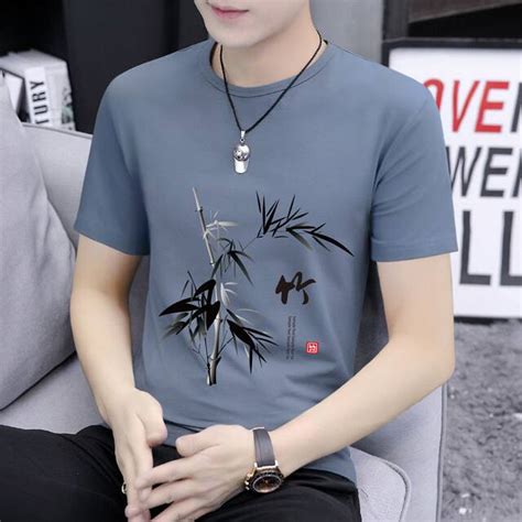 Short Sleeved T Shirt Mens 2025 Summer New Style Breathable Thin Style