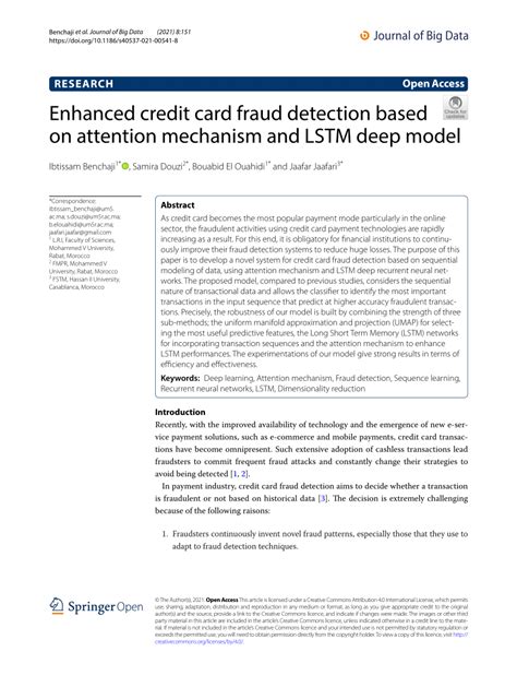 (PDF) Enhanced credit card fraud detection based on attention mechanism ...
