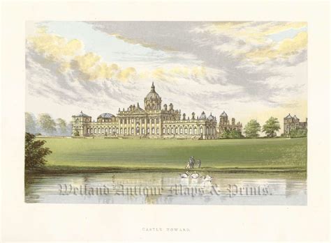 Castle Howard South East View Yorkshire By J P Neale S Rawle