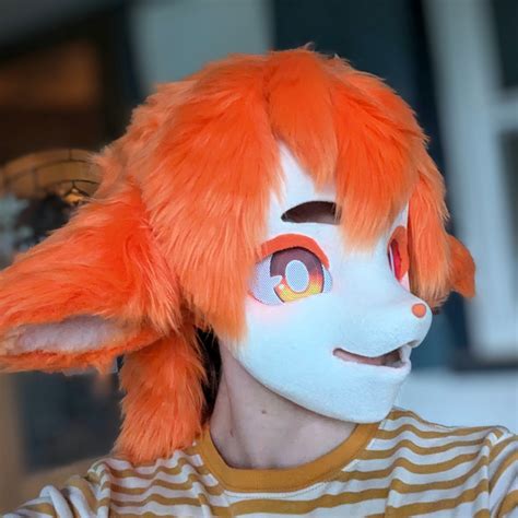 3d Printed Furkig Rin Kigurumi Style Fursuit Head Base With Printable