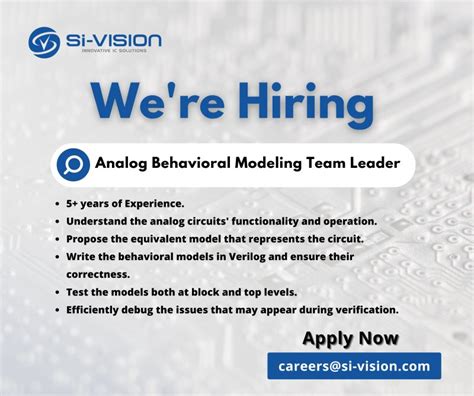 Analogmodeling Verilog Leadershipopportunity Si Vision