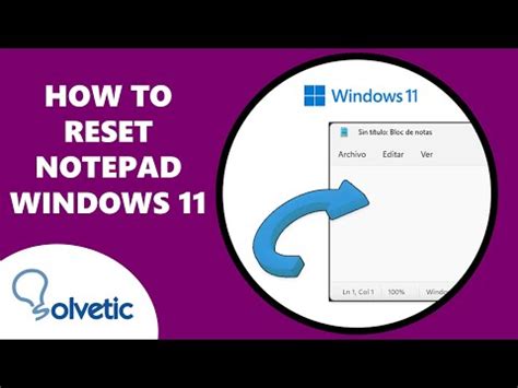 How To Reset Notepad In Windows YouTube