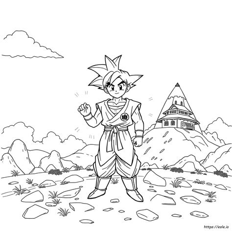 Goku Coloring In