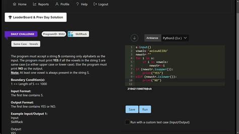 Skillrack Daily Challenge Todays 08112023 Solution🔥 Easy
