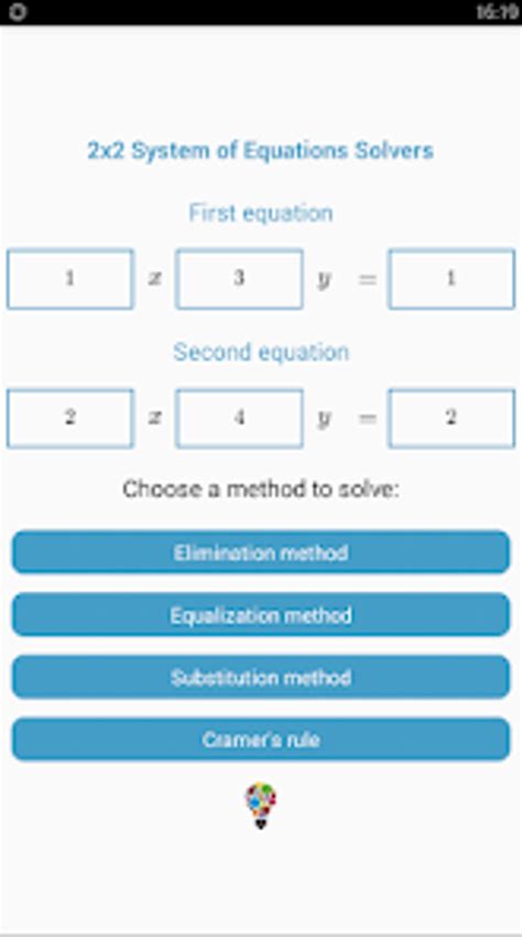 2x2 System Of Equation Solvers Cho Android Tải Về