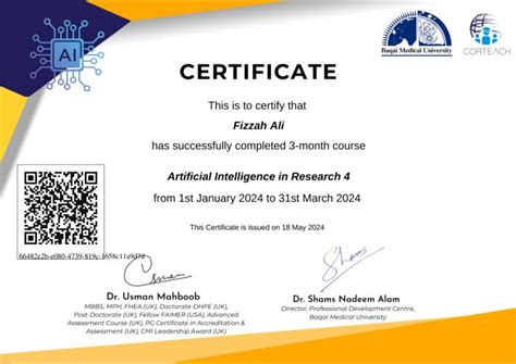 dr fizzah ali on linkedin air4 corteach baqaimedicaluniversity