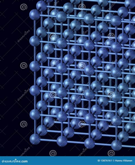 Nanoparticle Grid Vertical Stock Illustration Illustration Of