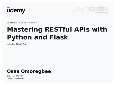 Lawson Omoregbee On Linkedin Just Got An Amazing Certification From Udemy From An Amazing