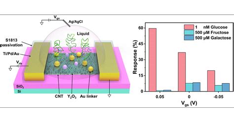 Power And Sensitivity Management Of Carbon Nanotube Transistor Glucose Biosensors Acs Applied