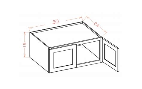Uscd Haven Dune W301524 Wall Refrigerator Cabinet 15 High 24 Deep