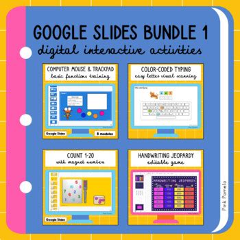 Google Slides Digital Interactive Activities Bundle By Pink Pomelo