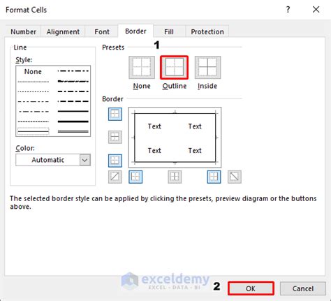 How To Add Cell Borders Inside And Outside In Excel Methods