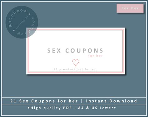 Sex Coupons For Her Naughty Coupons Naughty Gift Etsy