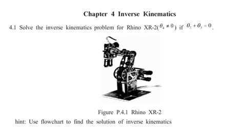 Solved Chapter Inverse Kinematics Solve The Inverse Chegg