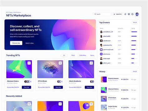 Nfts Ui Cards Horizon Ui By Horizon Ui On Dribbble