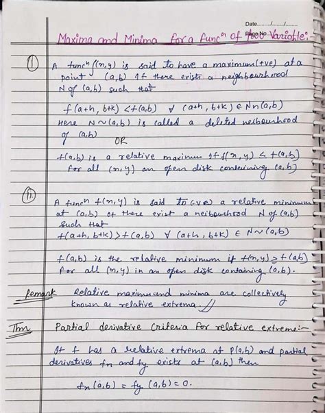 Maxima And Minima Analysis For Functions Of Two Variables Math 101