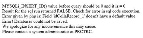 Mysql PHP Sql Insert Code Is Returning False Even When Sql Command If Correct And Database Is