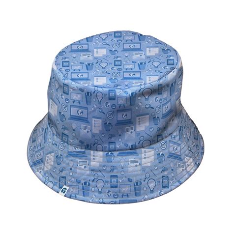 Computer Programmer Life Silver Blue Bucket Hat
