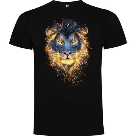 Нова детска черна тениска с Лъв Тениска Универсално 3 4 години до 104 см 4 5 години