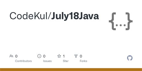 github codekul july18java