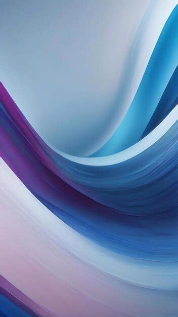 Premium AI Image Abstract Blue Background Blurred Background With Curved Lines Blue Tint