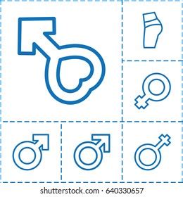 Sexual Icon Set 6 Sexual Outline Stock Vector Royalty Free 640330657 Shutterstock