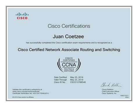 Ccna Certificate Ppt