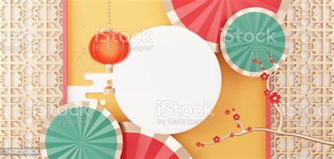 토끼의 해와 함께 2023년 새해 복 많이 받으세요 제품을 보여주기위한 전통적인 연단 음력설 빨간색 배경은 중국 질감 금 동전