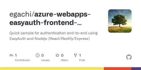 Github Egachi Azure Webapps Easyauth Frontend Backend Quick Sample For Authentication End To